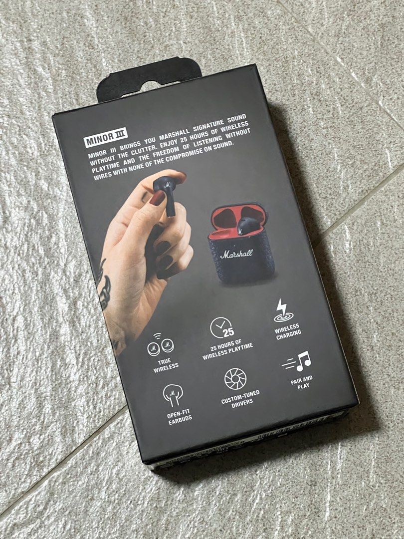 Authentic Marshall Minor III Bluetooth Wireless Earbuds (Limited ...