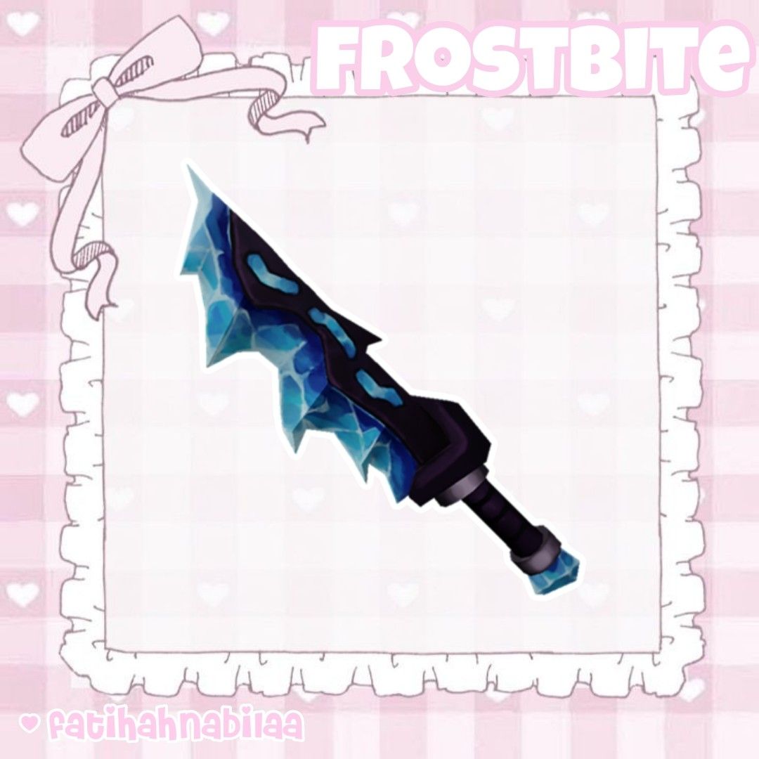 Mm2 knife - Frostbite, Video Gaming, Video Games, Others on Carousell