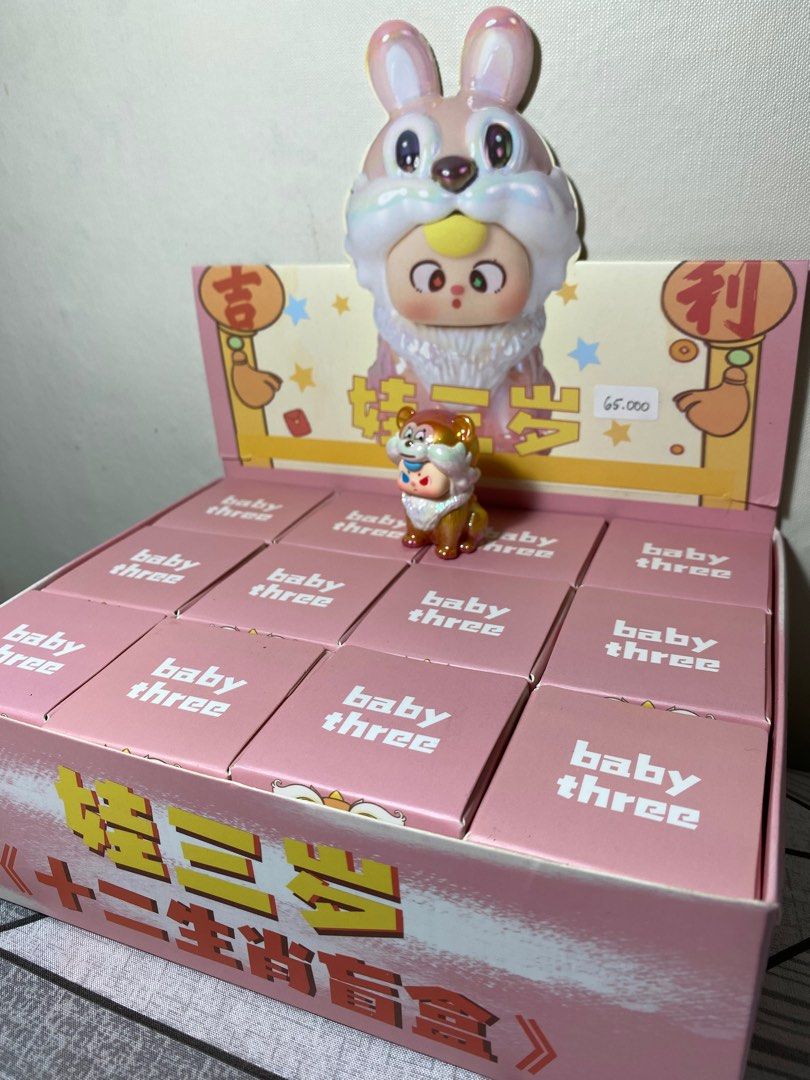 Nego blind box Baby three shio 1 set promo 700rb harga satuan 65, Toys & Collectibles, Mainan di ...