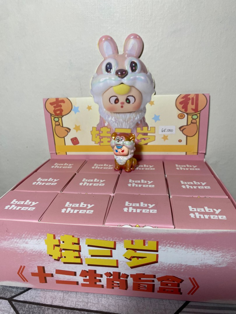 Nego blind box Baby three shio 1 set promo 700rb harga satuan 65, Toys & Collectibles, Mainan di ...
