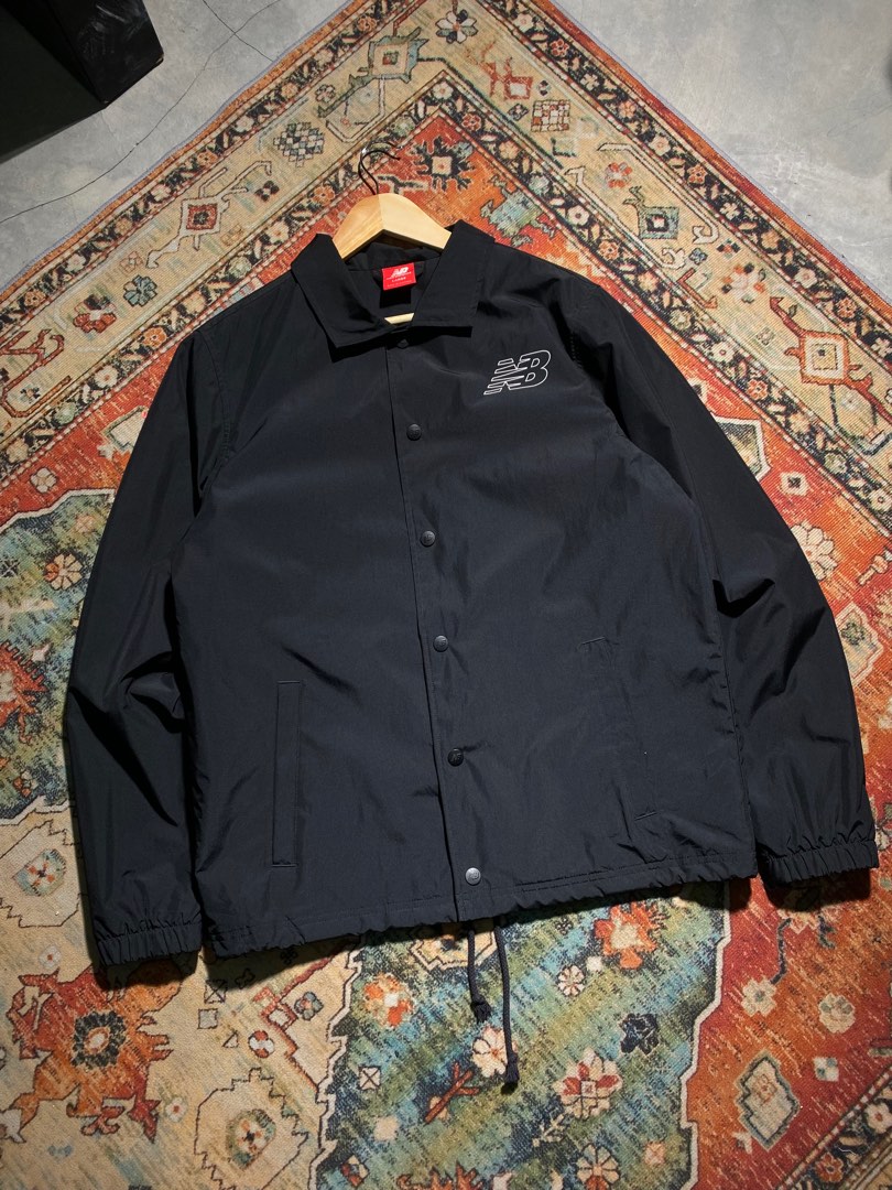 New Balance Coach Jacket Spell Out, Men's Fashion, Activewear on Carousell
