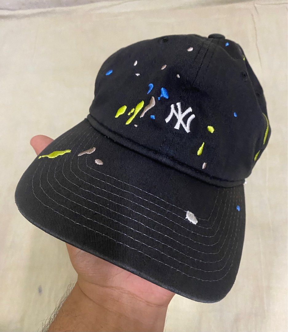 New Era Small Logo Yankees Splattered Paints Cap, Men's Fashion ...
