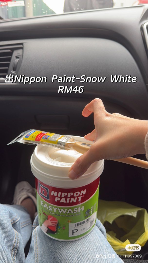Nippon Paint - Snow White Colour 1L, Furniture & Home Living, Home ...