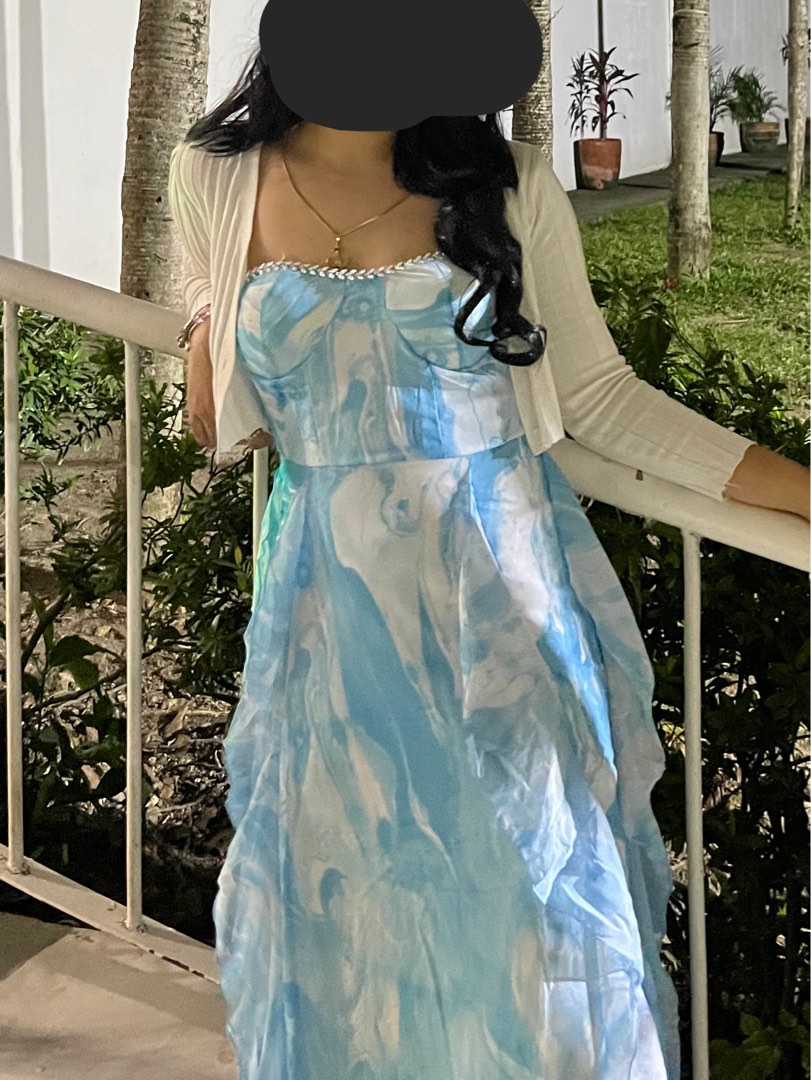 Ocean Blue Dress, Women's Fashion, Dresses & Sets, Dresses on Carousell