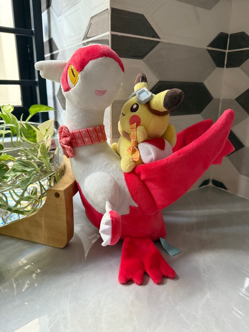 Pokemon Center Pikachu Riding Latias Plush Toy, Hobbies & Toys, Toys ...