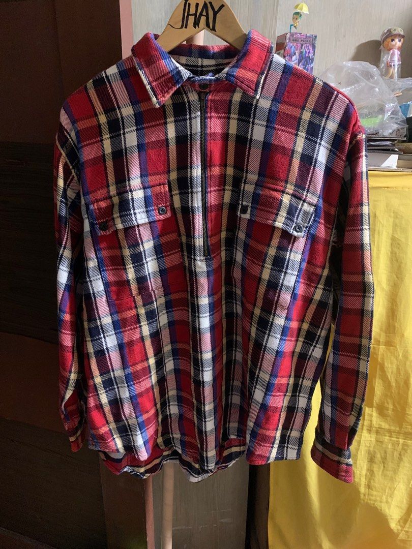 POLO JEANS CO. RALPH LAUREN HALF ZIP FLANNEL LONG SLEEVE, Luxury ...