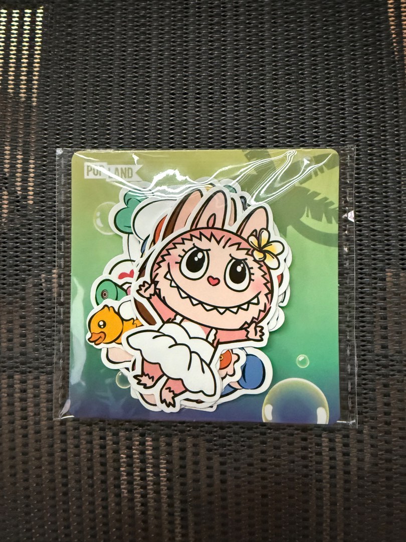Popland exclusive sticker set - Sweet Bean, Labubu, Mokoko, Molly ...