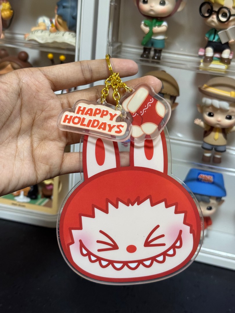 PopMart Labubu Christmas Mirror Keychain, Hobbies & Toys, Toys & Games ...