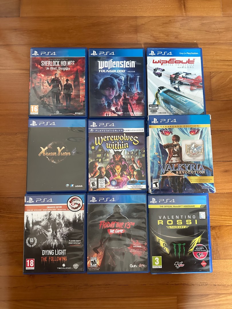 PS4 game Sherlock Holmes devil’s daughter / Wolfenstein young blood ...