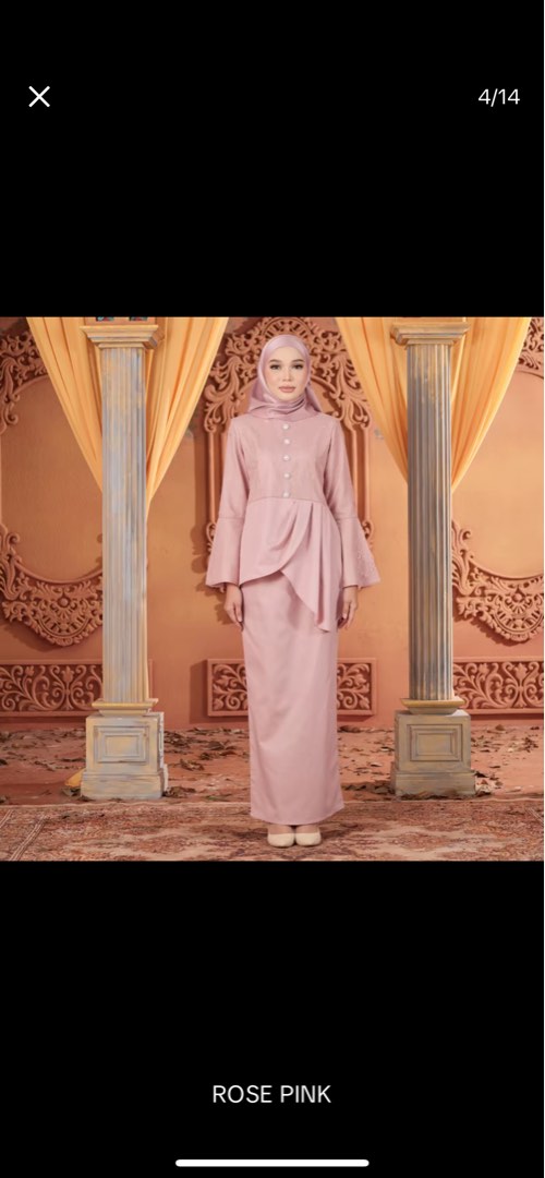 Qaamnie Melia Kurung free pos, Women's Fashion, Muslimah Fashion, Baju ...