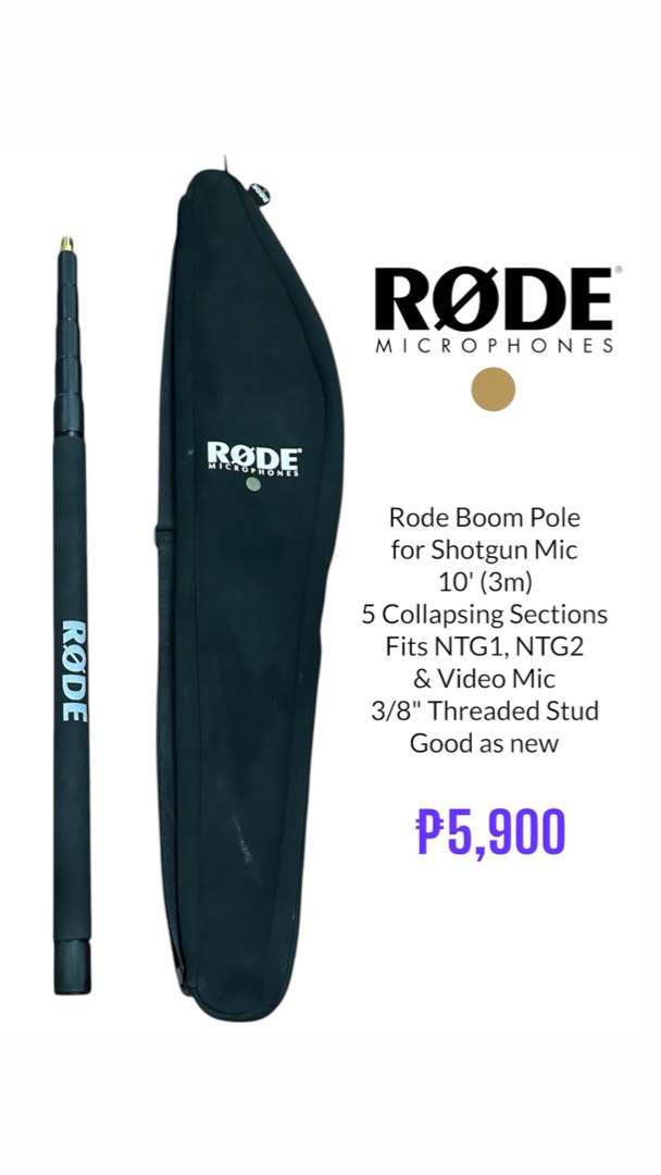 Rode Boom Pole, Photography, Photography Accessories, Other Photography ...