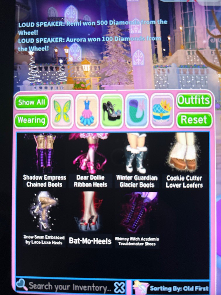 Royale high heels,boots choose any you want I will tell you the prices ...