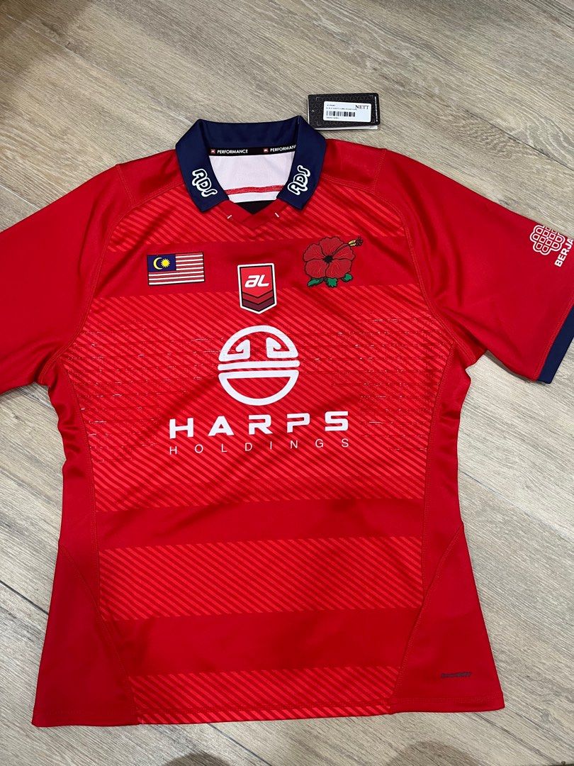Rugby Malaysia Bunga Raya Player Issue, Men's Fashion, Activewear on ...