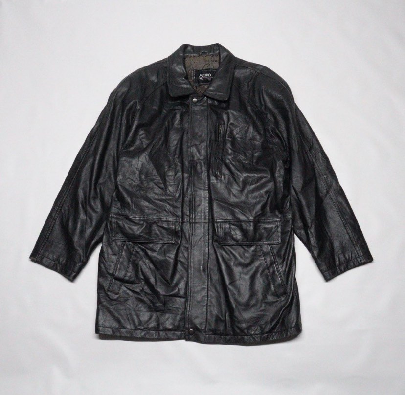 SEIKO Japanese Leather Jacket, Men's Fashion, Coats, Jackets and ...