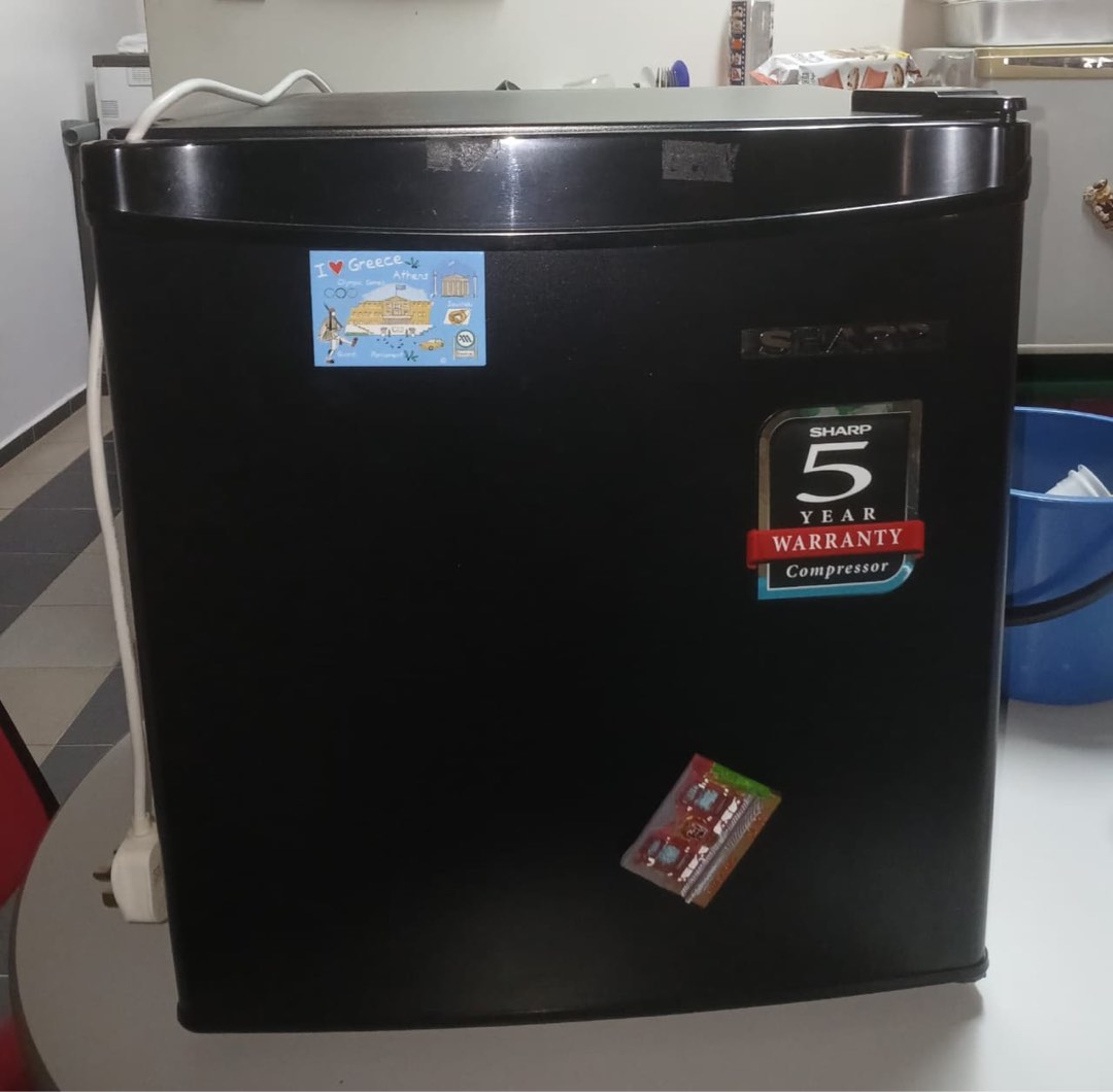 Sharp Mini Fridge 60L, Furniture & Home Living, Bathroom & Kitchen ...
