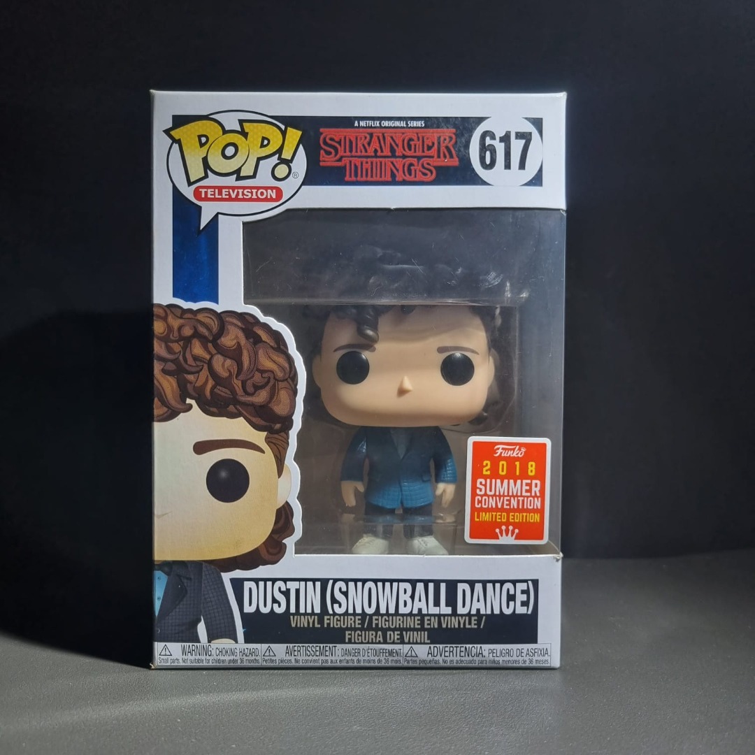 Stranger Things - Dustin Snowball Dance Convention Exclusive Funko Pop ...