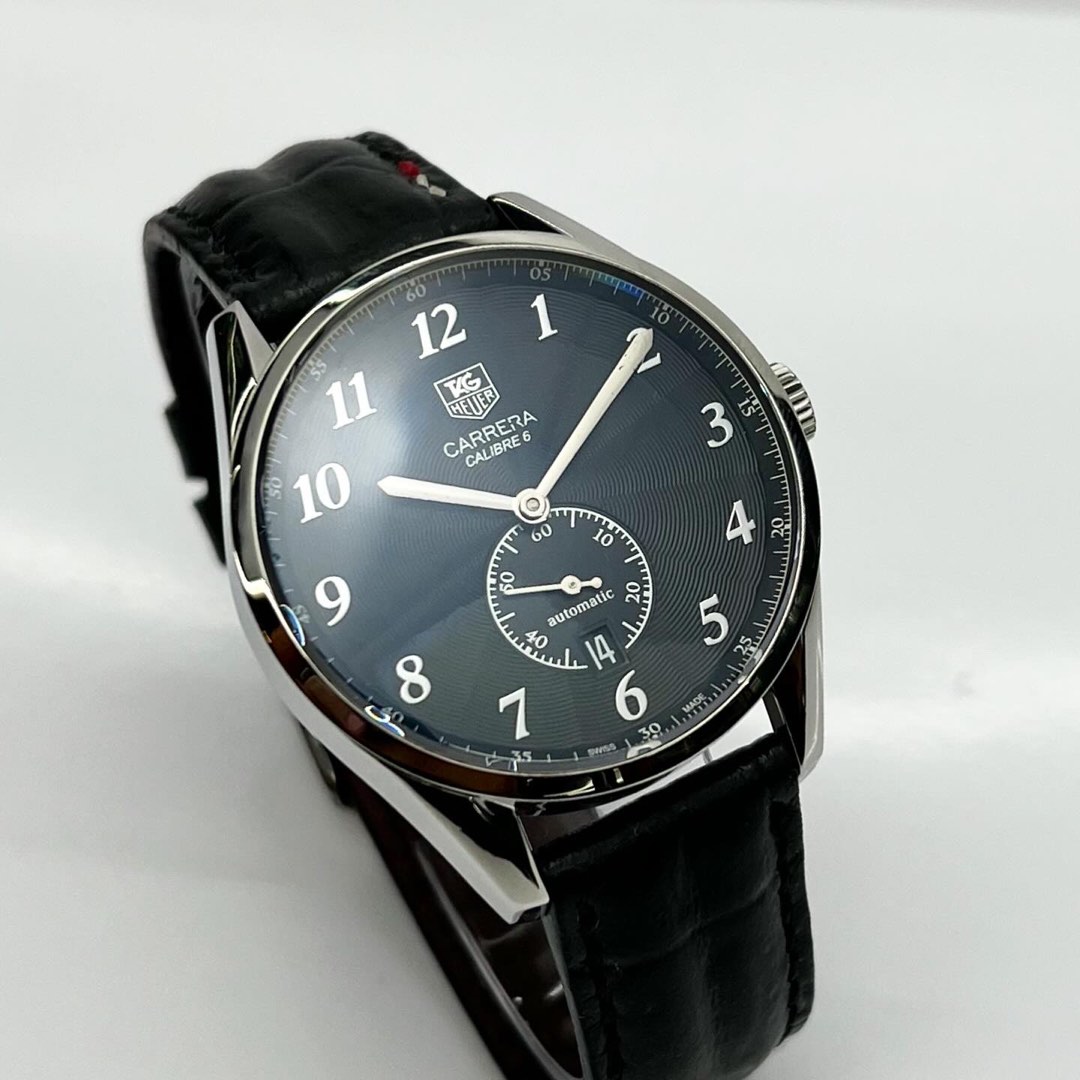 TAG Heuer Carrera Sub Second Calibre 6 Black Dial WAS2110, Barang Mewah ...
