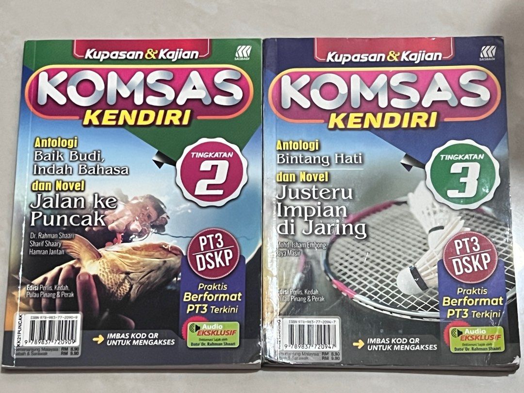 WTS NOVEL KOMSAS TINGKATAN 2 & 3, Hobbies & Toys, Books & Magazines ...