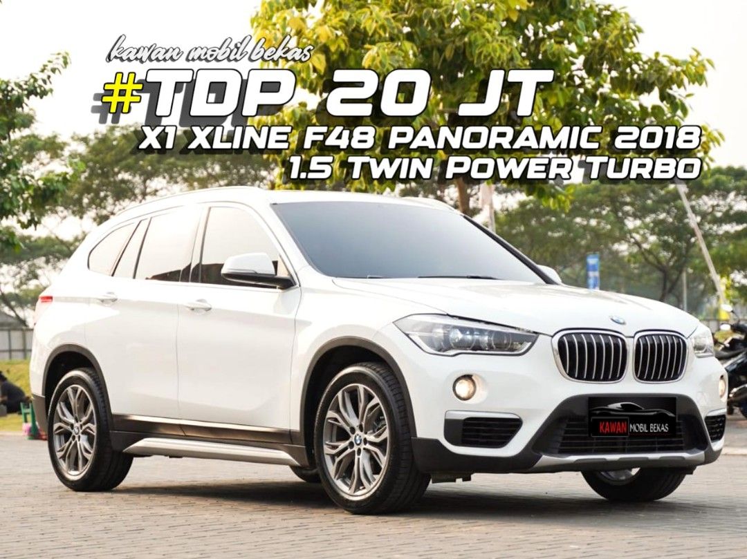 ( TDP 20jt ) BMW X1 1.5 Xline F48 Panoramic AT 2018 Putih Kondisi ...