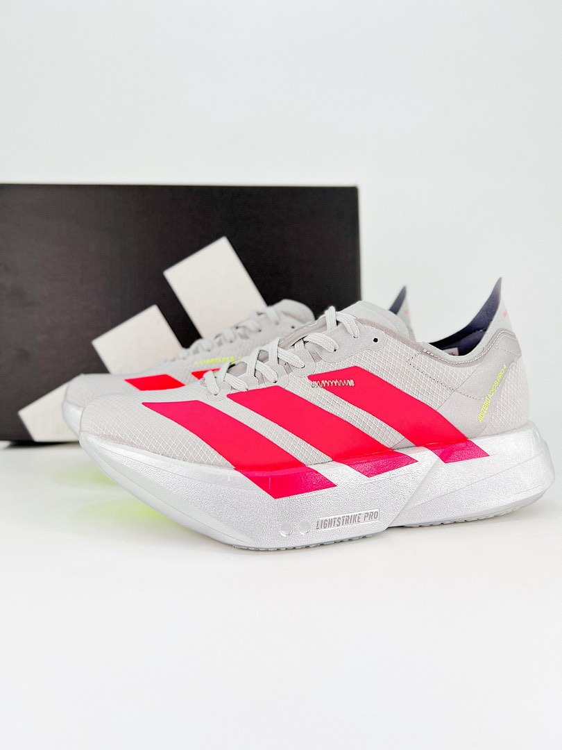 Adidas adizero adios pro 4 (JR6372) grey two lucid red ekiden UNISEX ...