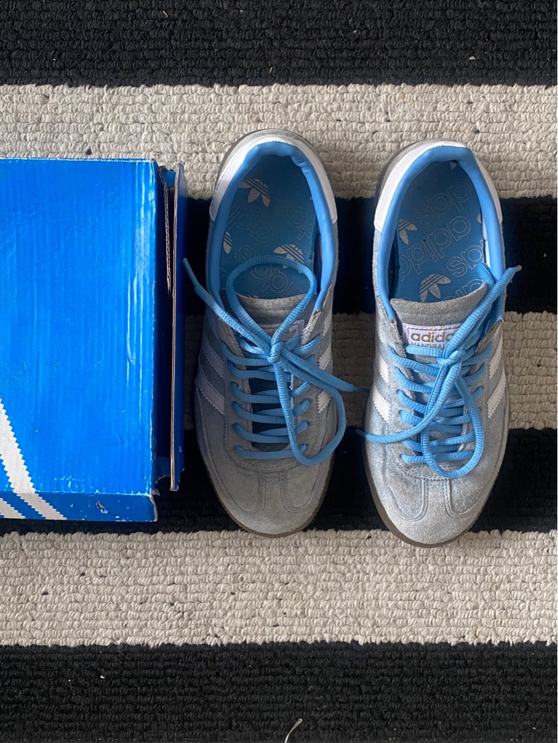 Adidas Handball Spezial Ice Blue, Fesyen Pria, Sepatu , Sneakers di ...