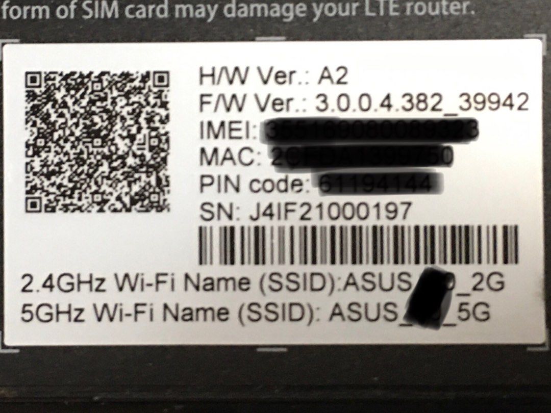 (港行)ASUS 4G-AC68U LTE Modem AC1900 AiMesh Router 雙頻無線路由器 購買前留意內文, 電腦＆科技 ...