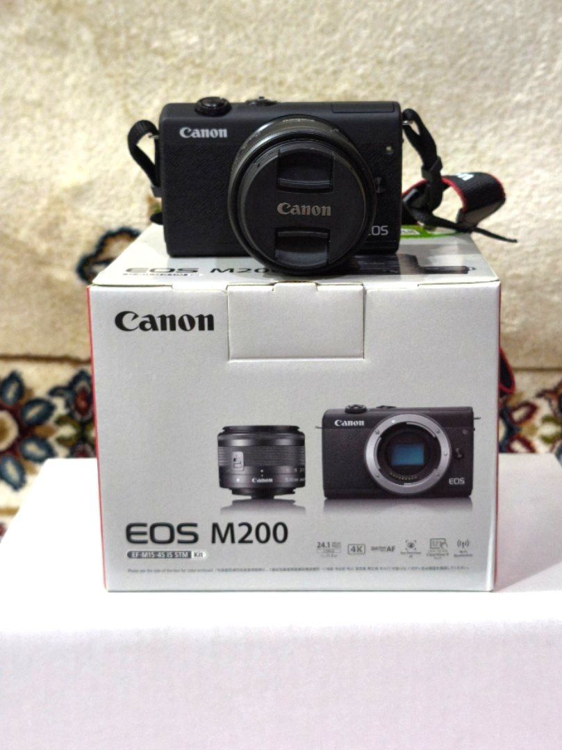 Canon EOS M200 Set (with additional Lens!), Photography, Cameras on ...