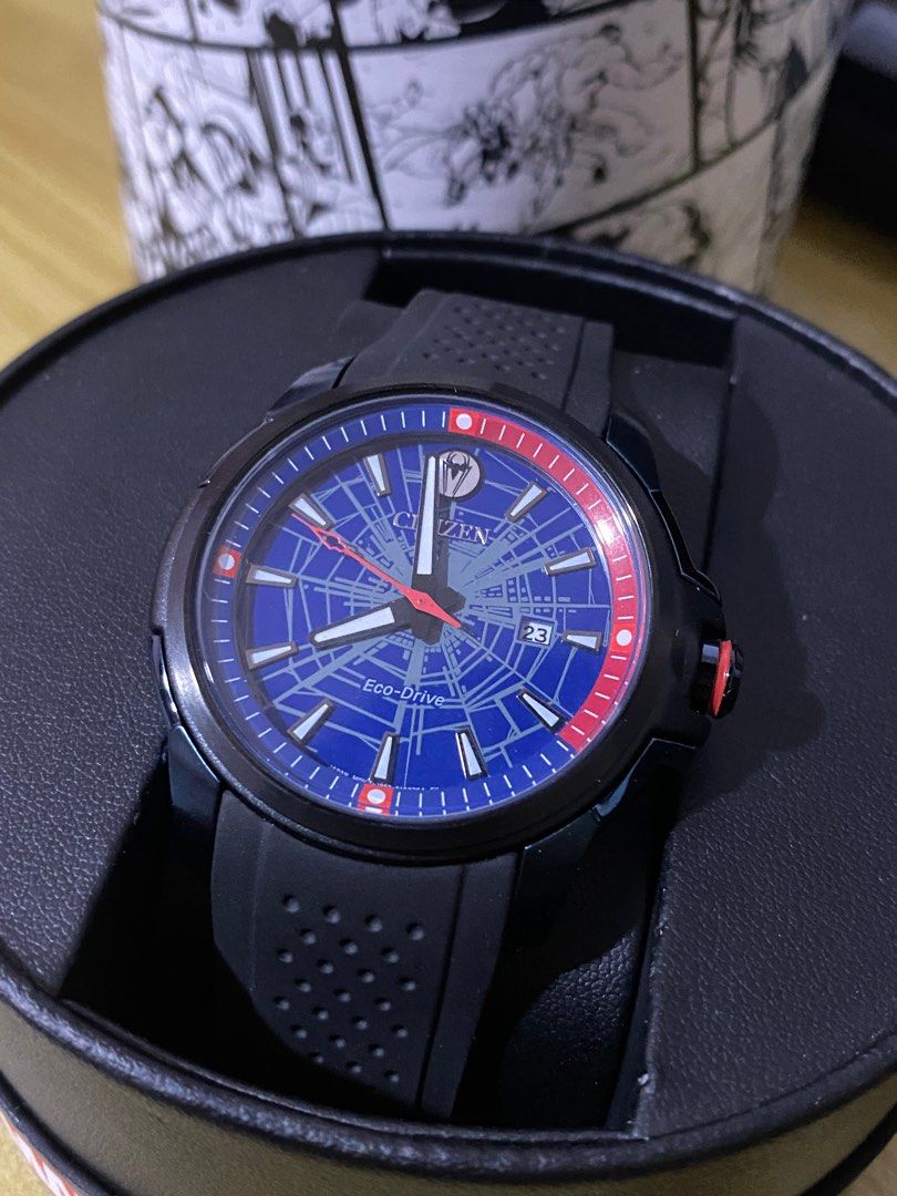 Citizen Marvel Spider-Man Eco-Drive, Men's Fashion, Watches ...