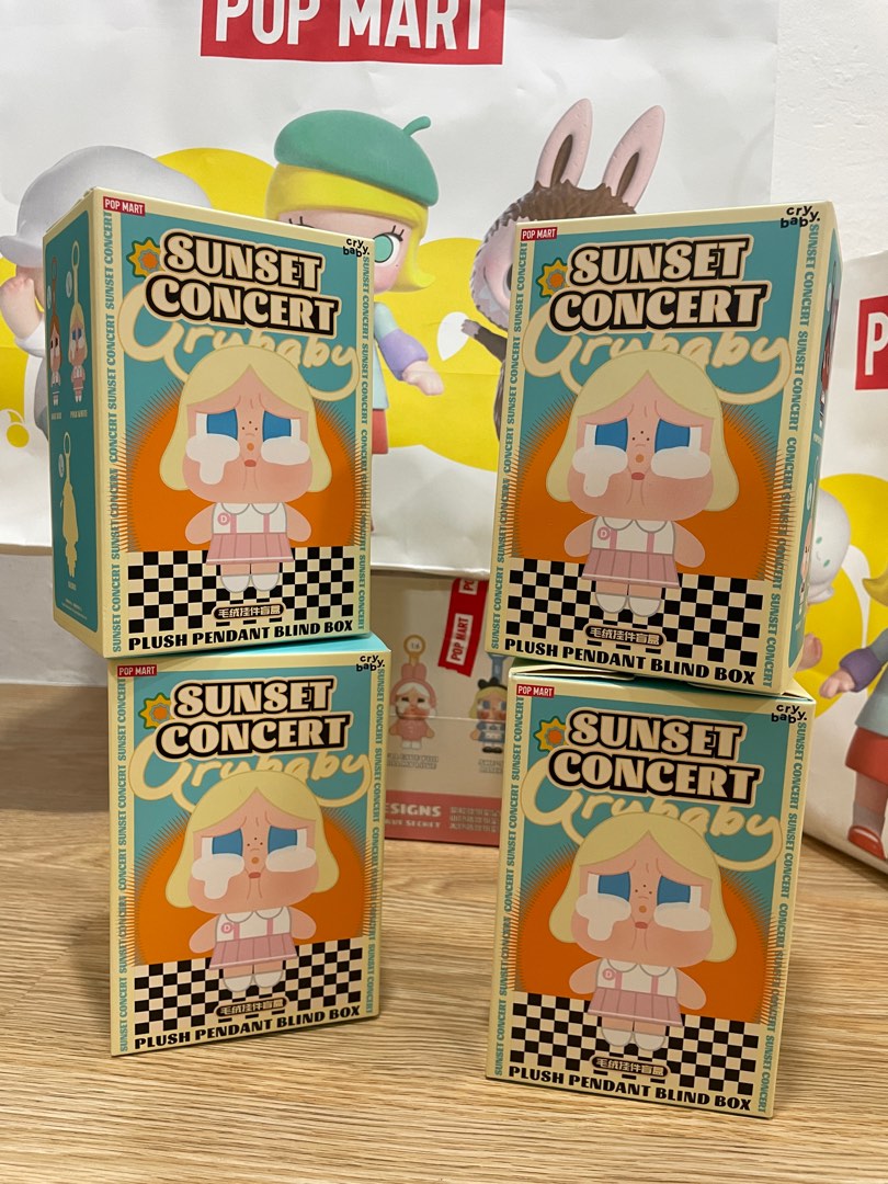 CRY BABY Sunset Concert 100% Ori Popmart China, Toys & Collectibles ...