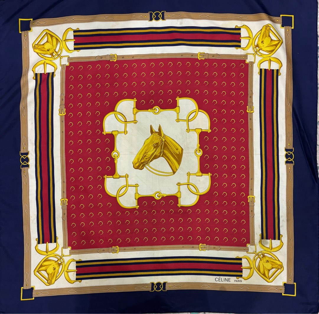 (D04) Celine Silk Scarve, Women's Fashion, Watches & Accessories ...