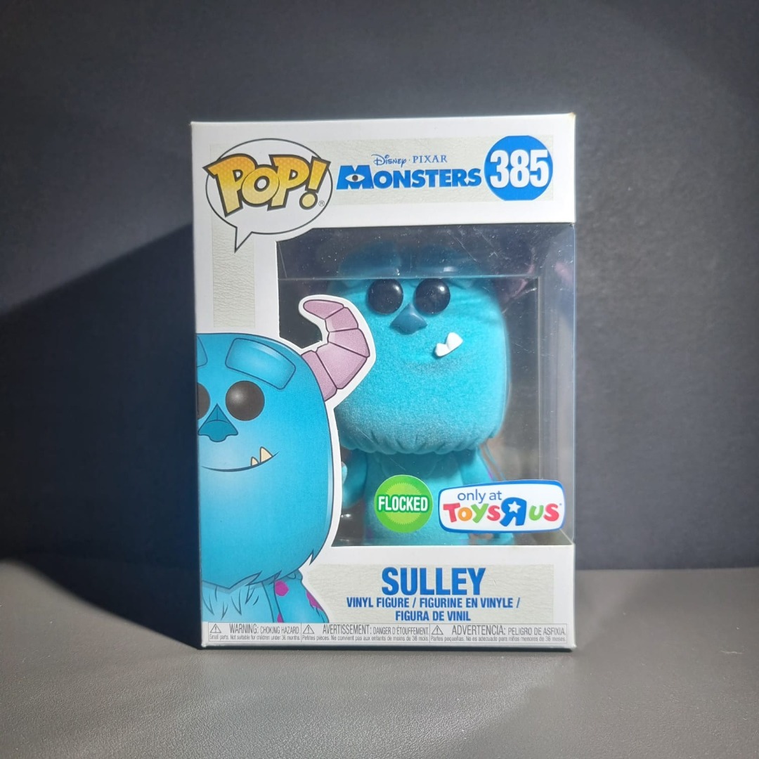 Disney Monsters Inc Sulley #385 Flocked Toys R Us Exclusive Funko Pop ...