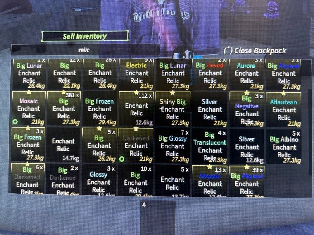 Enchant relic fisch (check desc), Video Gaming, Gaming Accessories, In ...