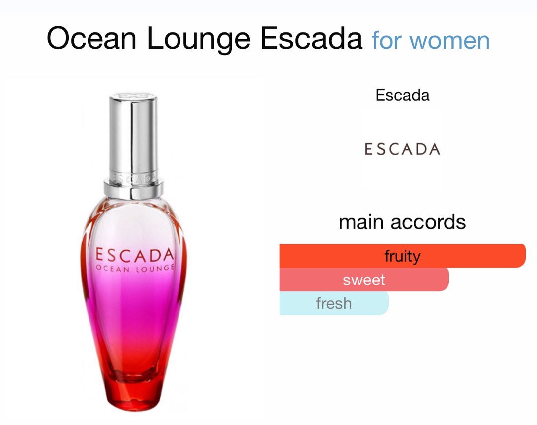 Escada Ocean Lounge US Tester, Beauty & Personal Care, Fragrance ...