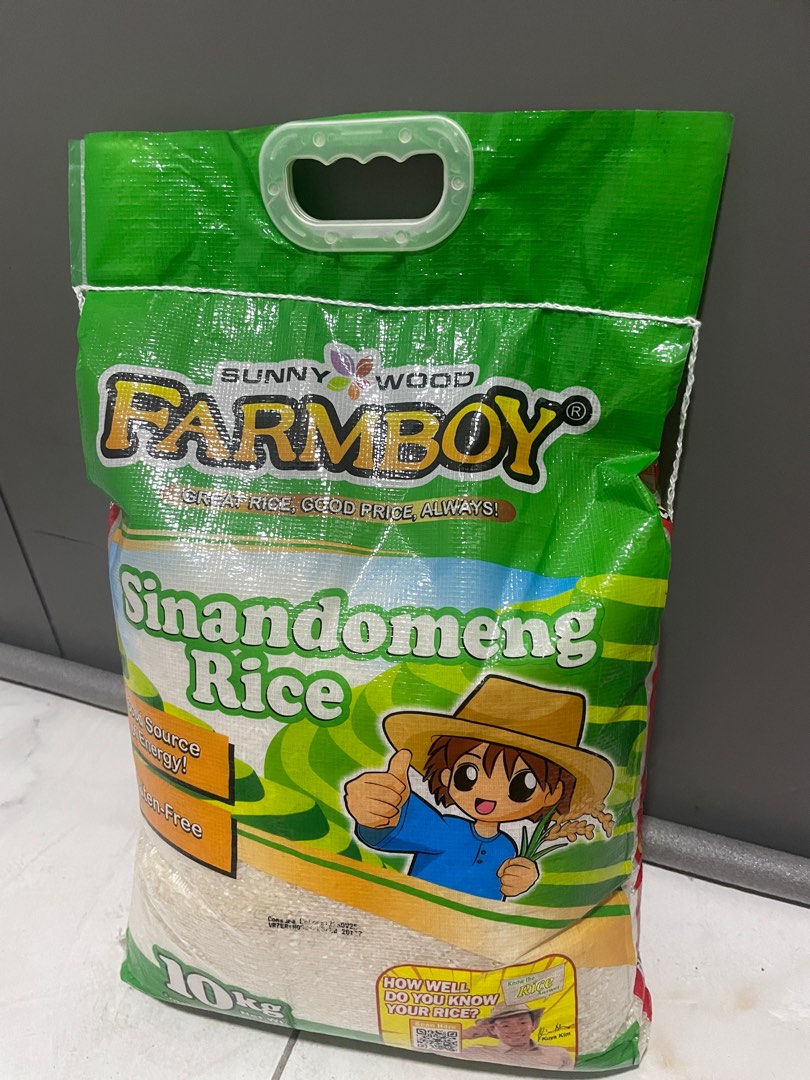 Farmboy Sinandomeng Rice 10kg, Food & Drinks, Rice & Noodles on Carousell