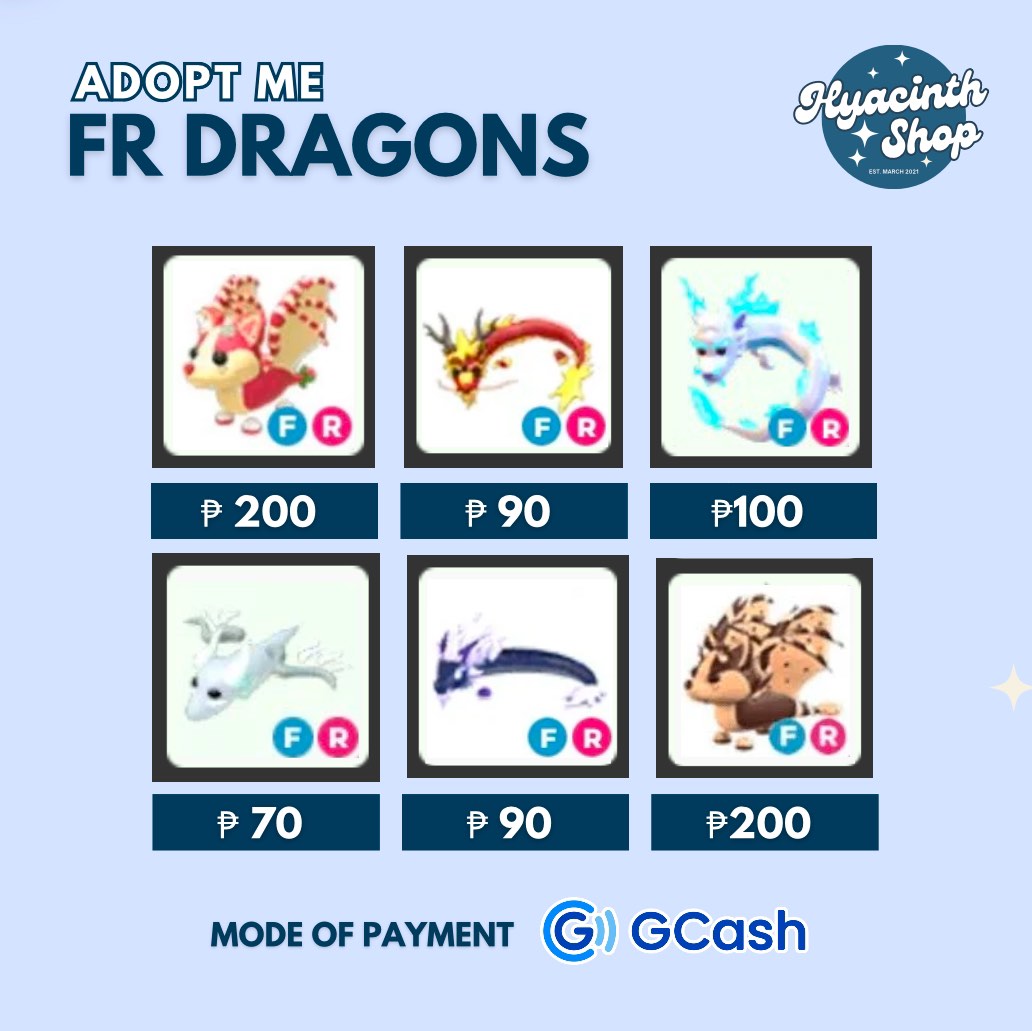 FR Dragons in Adopt Me (CCBD, SSBD, Frost Fury, etc.), Hobbies & Toys ...