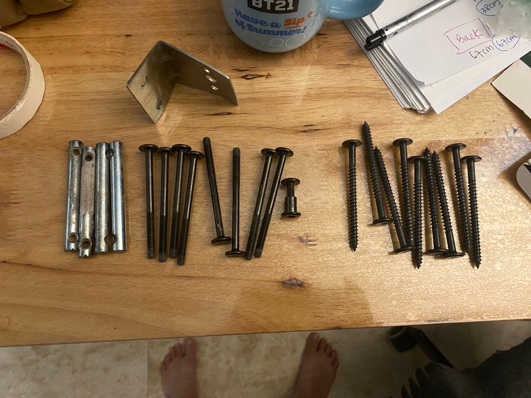 IKEA Screws / Spare Parts | Tarva Queen Bed Frame, Furniture & Home ...