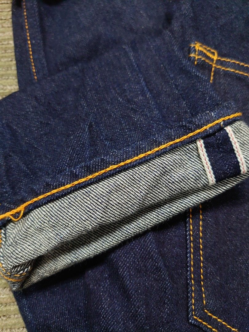 Japan Blue X GMMSTORE selvedge denim momotaro iron heart, Men's Fashion, Bottoms, Jeans on Carousell