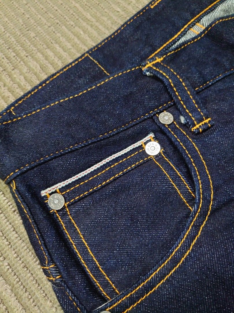 Japan Blue X GMMSTORE selvedge denim momotaro iron heart, Men's Fashion, Bottoms, Jeans on Carousell