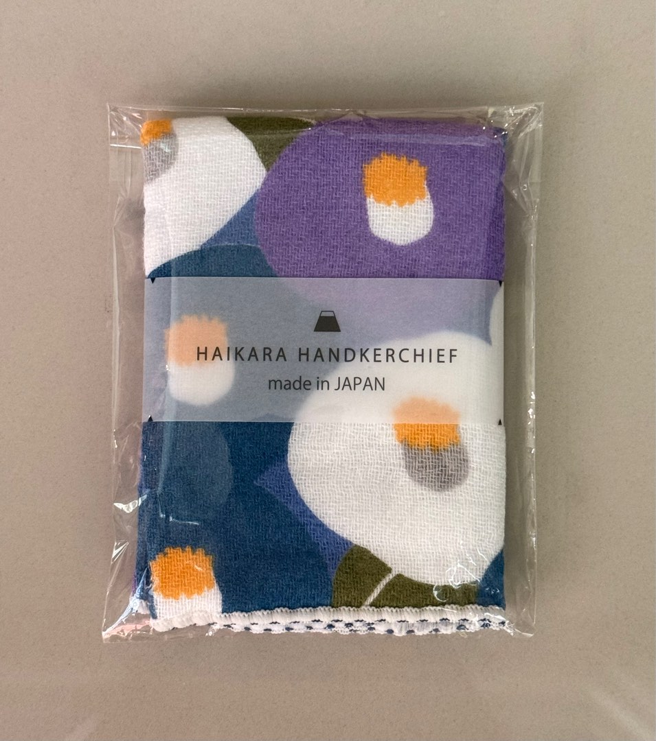 Japan Haikara Handkerchief 100% Cotton 25x25cm Kontex Traditional Japan Design with Modern Twist ...