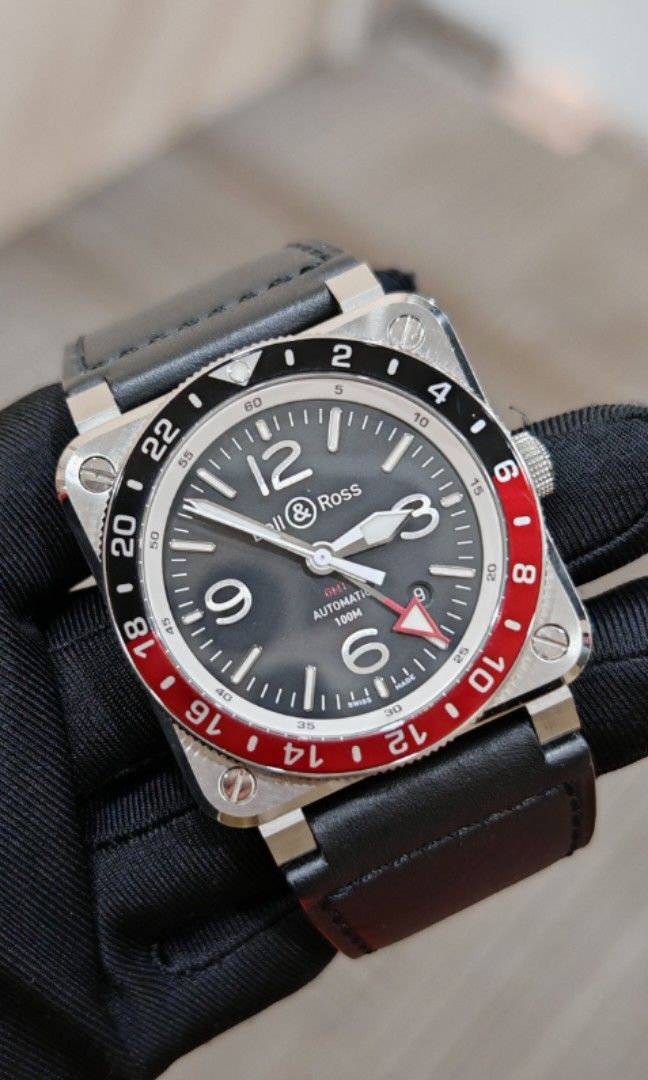 Johan BELL & ROSS Gmt Coke BR03-93 Full Set Automatic Men Watch, Luxury ...