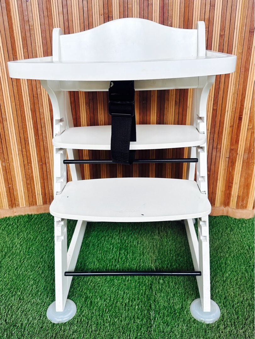 Katoji Solid Wood High chair in White from Japan, Babies & Kids ...