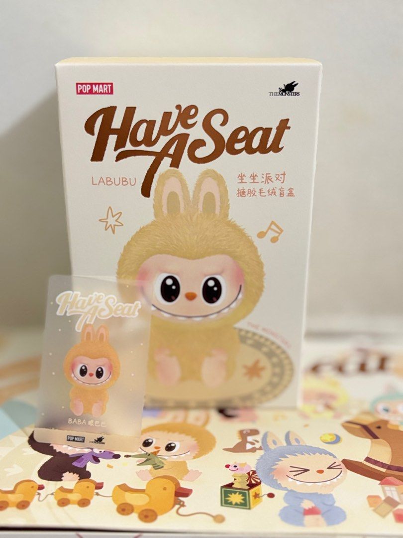 LABUBU BABA ORI POPMART 💯, Desain & Kerajinan Tangan, Barang ...
