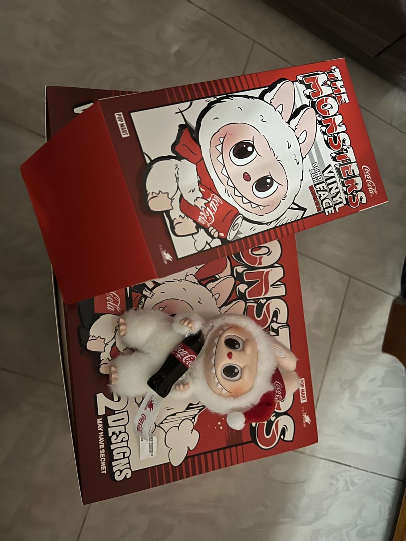 Labubu Coca Cola plush, Hobbies & Toys, Toys & Games on Carousell