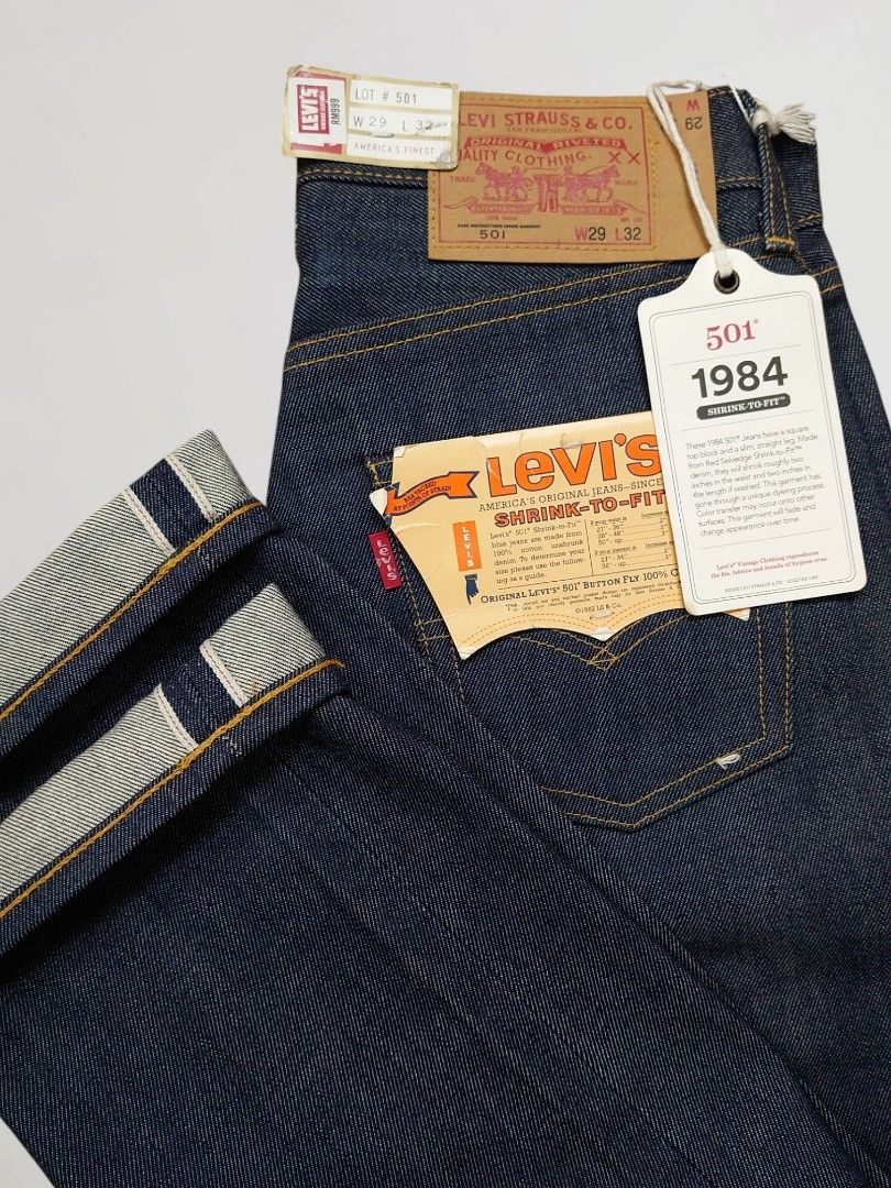 Levis Lvc 501 1984 selvedge denim evisu momotaro samurai, Men's Fashion, Bottoms, Jeans on Carousell