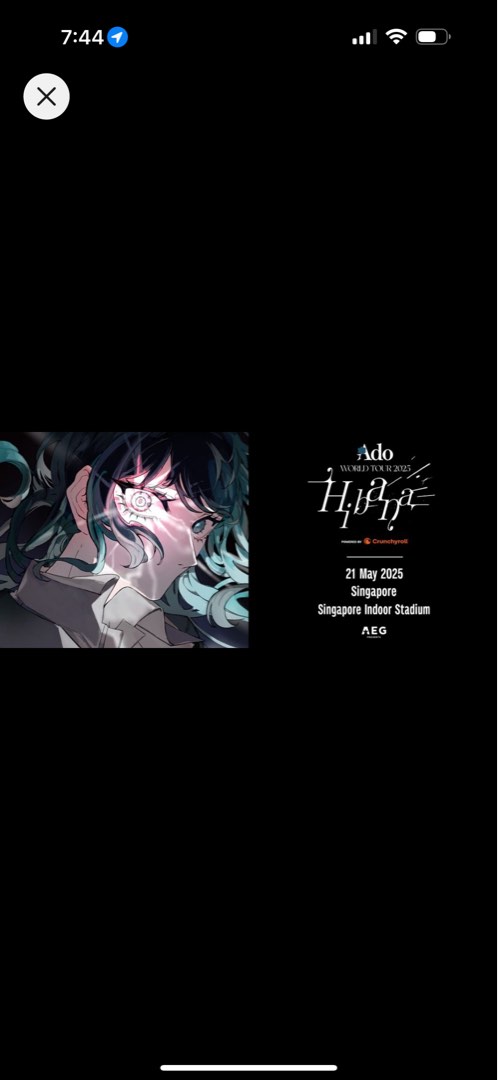 LF Ado World Tour 2025 x4, Tickets & Vouchers, Event Tickets on Carousell