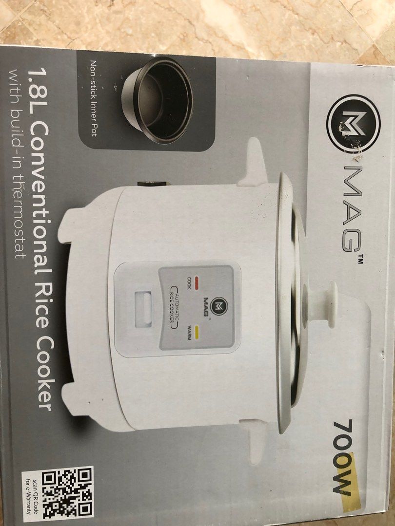 MAG 1.7L Rice cooker, TV & Home Appliances, Kitchen Appliances, Cookers ...