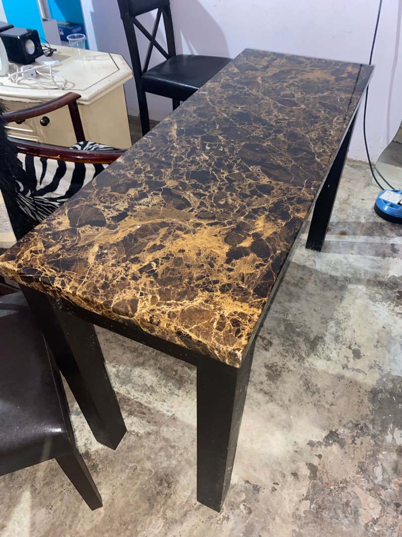 Marble Study/Dressing Table, Furniture & Home Living, Furniture, Tables ...