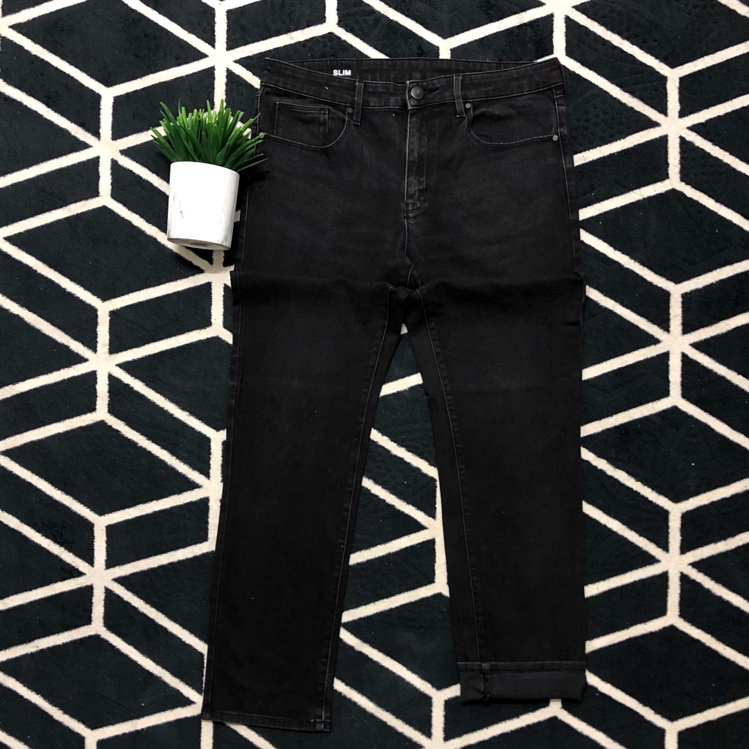 Muji Jeans Slim Fit, Men's Fashion, Bottoms, Jeans on Carousell