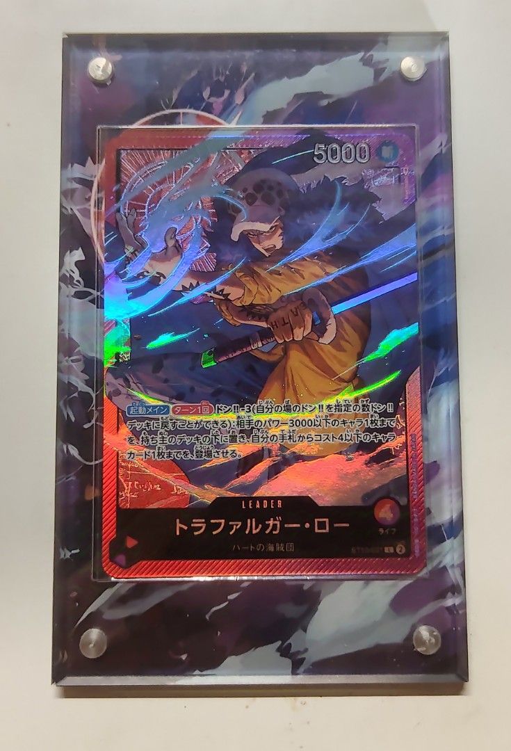 One Piece Card - 3 Captain Law/Luffy/Kid Leader card + Fullart Case ...