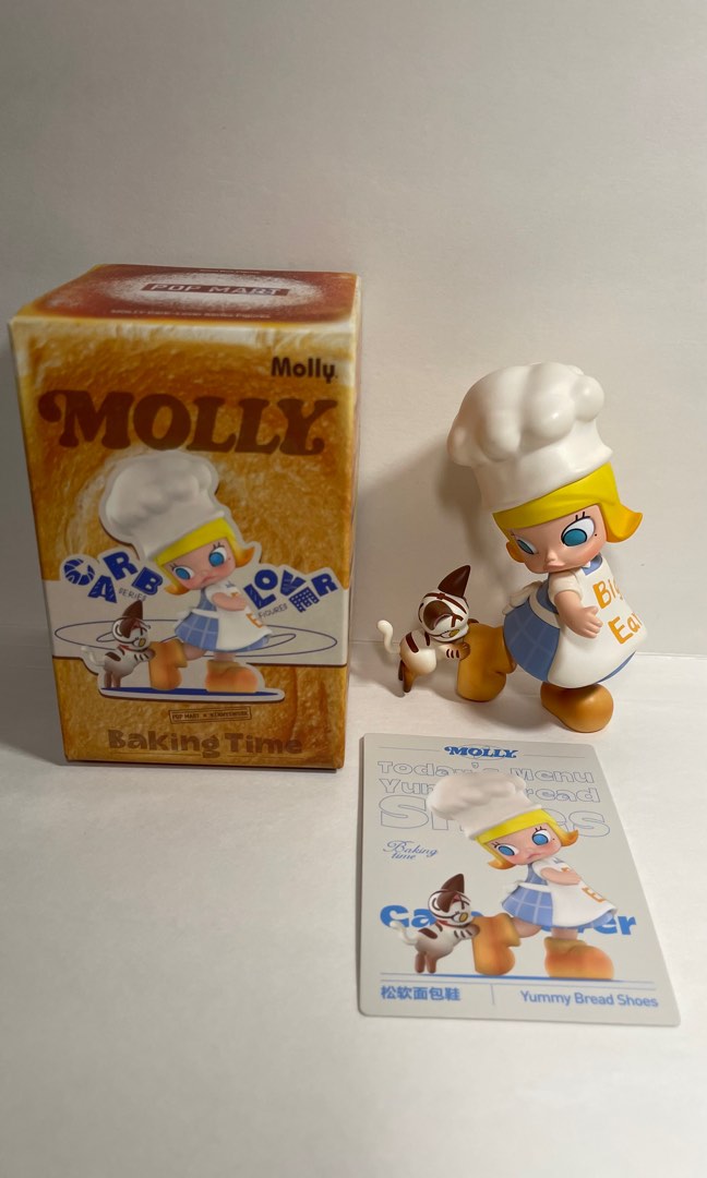 Pop Mart Molly Carb Lover Figure - Yummy Bread Shoes, Hobbies & Toys ...